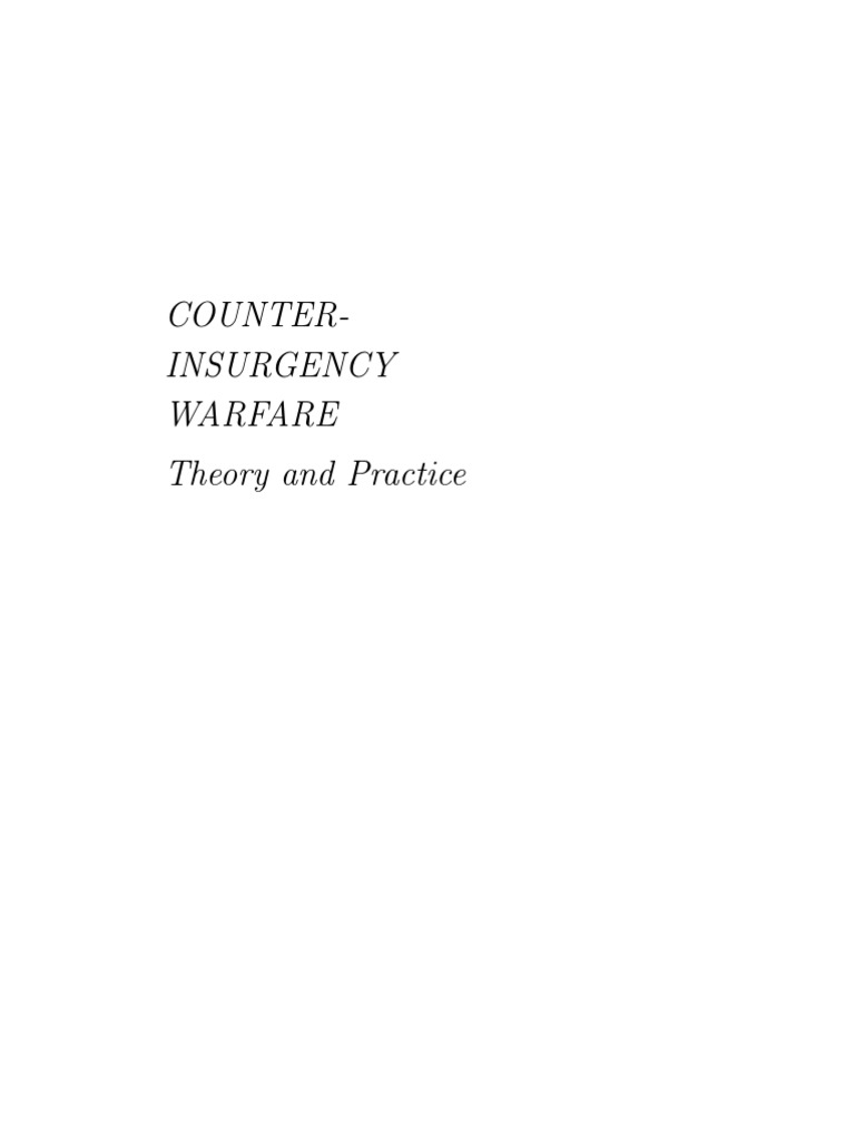 Galula David - Counterinsurgency Warfare (PDF Library) | PDF ...