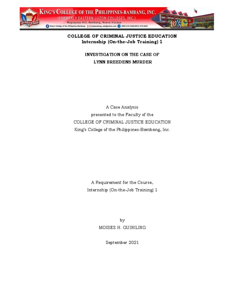 GUINILING Case Analysis | PDF | Forensic Science | Dna Profiling