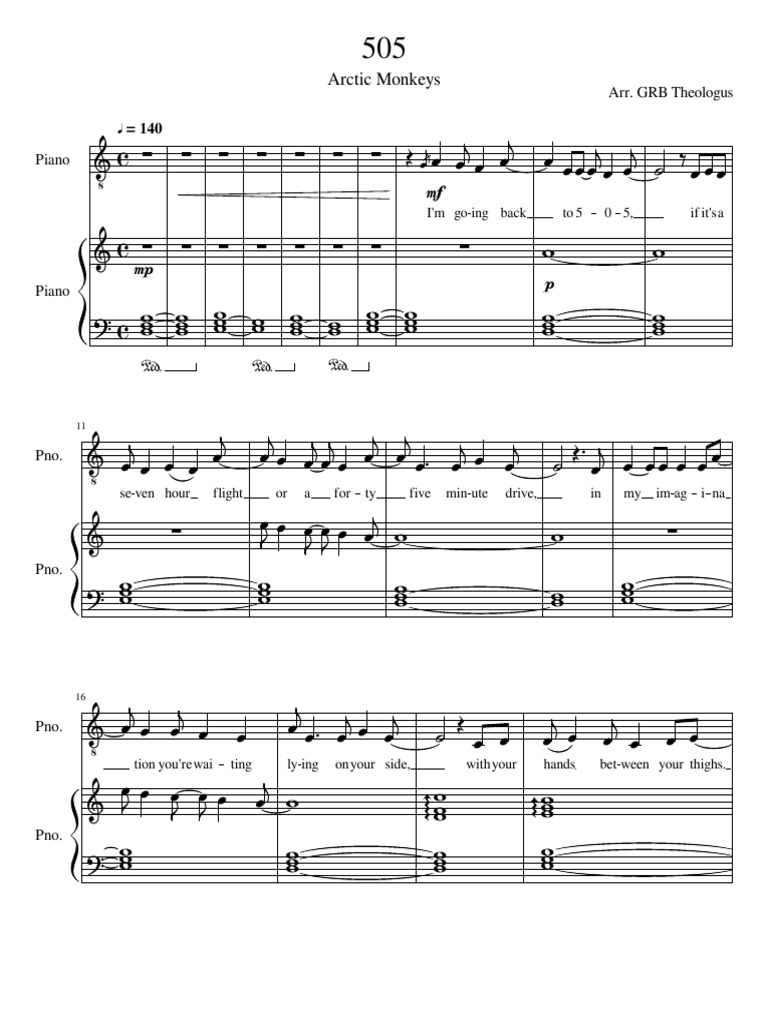 505 by Arctic Monkeys | PDF