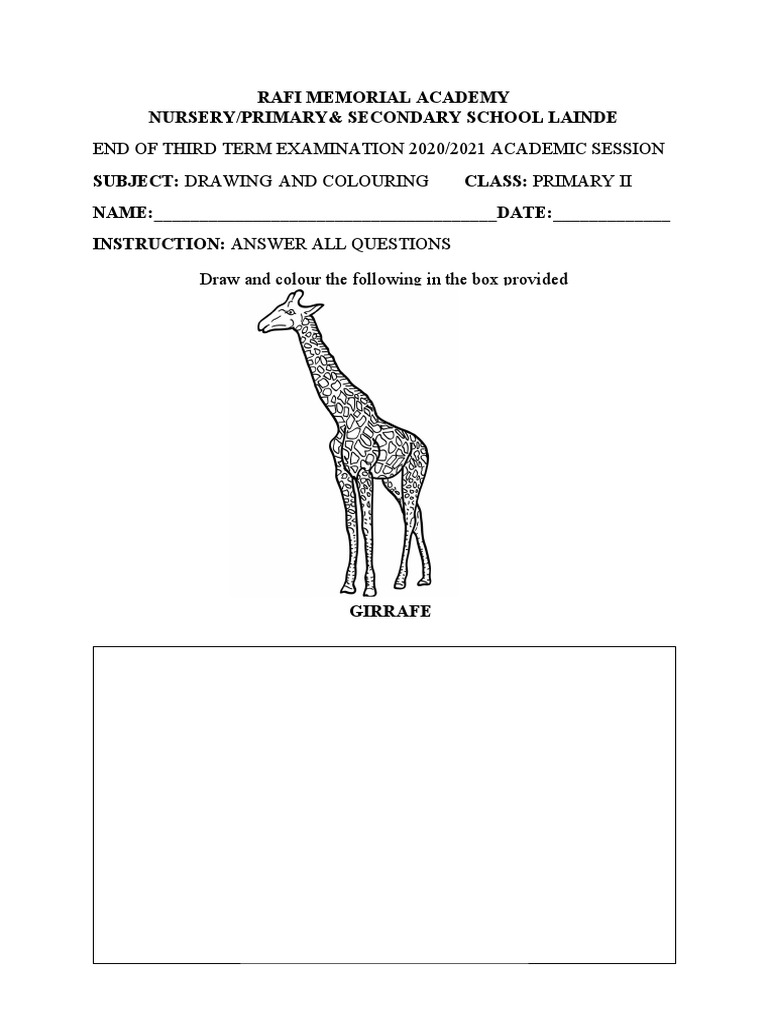 Primary 2 Drawing and Colouring | PDF