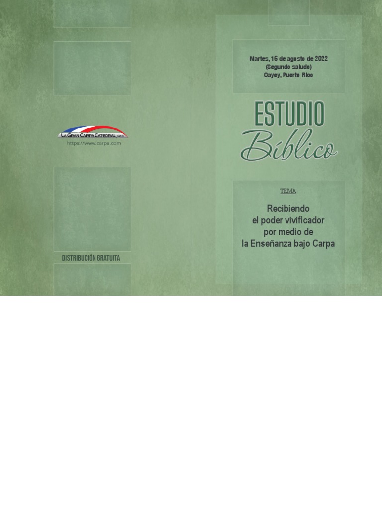 2022-08!16!2-JBP-recibiendo El Poder Vivificador Por Medio de La ...