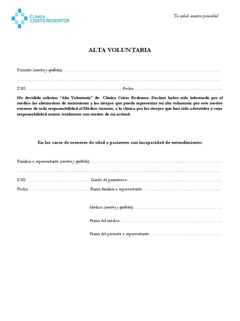 Alta Voluntaria | PDF