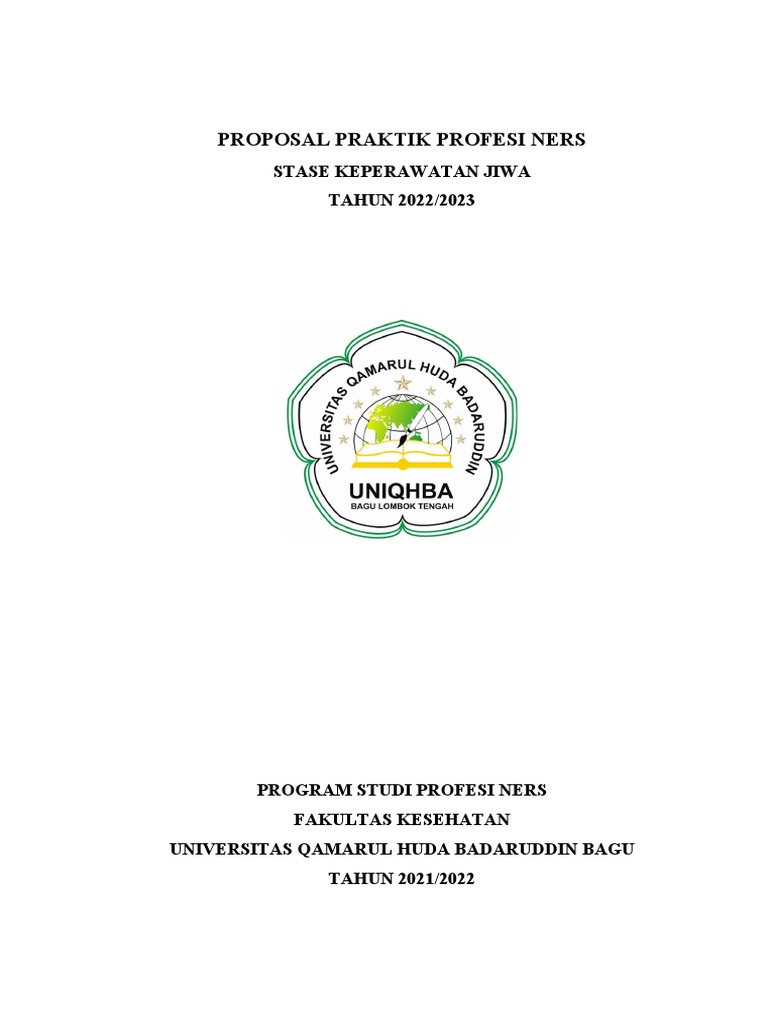 Proposal Praktik Ners UNIQHBA 2022 | PDF | Sains & Matematika