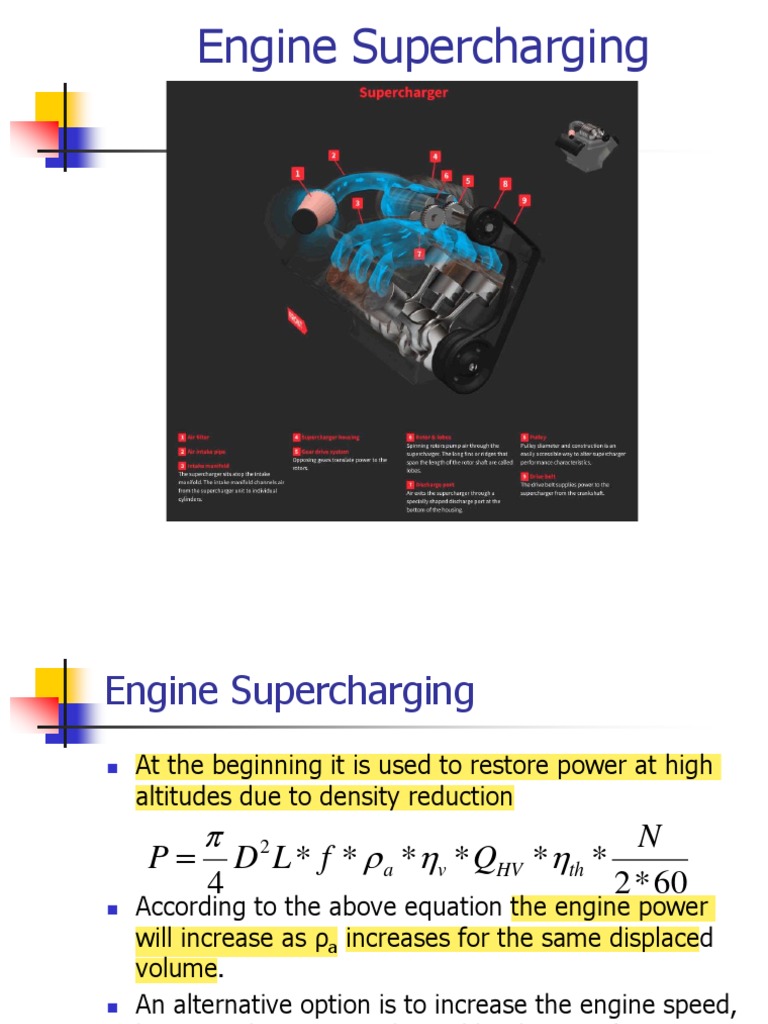5T - Engine Supercharging Dr. Tarek | PDF | Turbocharger | Internal ...