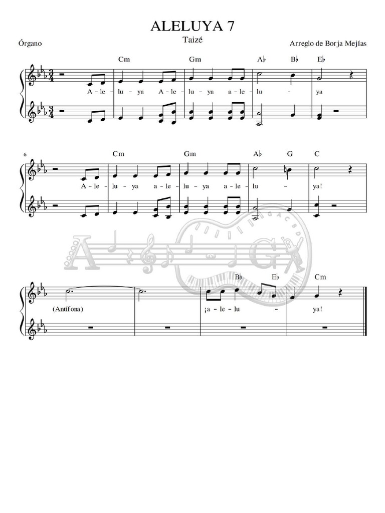 ALELUYA 7 - Taizé SATB | PDF