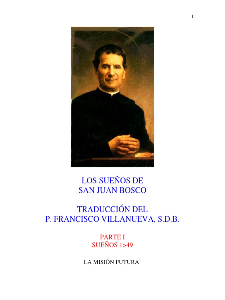 Sueños San Juan Bosco | PDF | María, madre de Jesús | Lenguaje hebreo