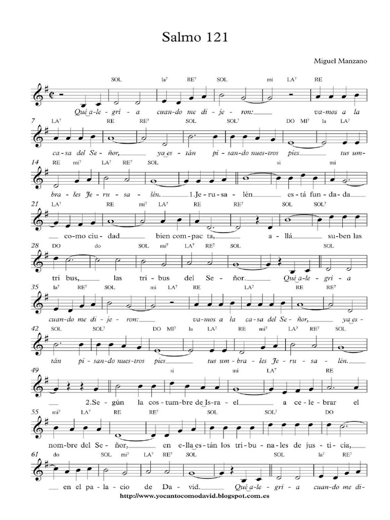 Que Alegria Cuando Me Dijeron - Satb | PDF Que Alegria Cuando Me Dijeron - Satb | PDF