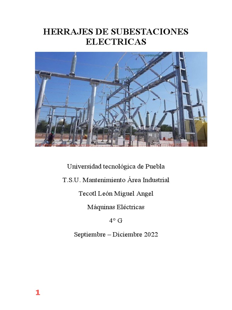 Herrajes de Subestaciones Electricas | PDF | Ingenieria Eléctrica | Subestacion electrica