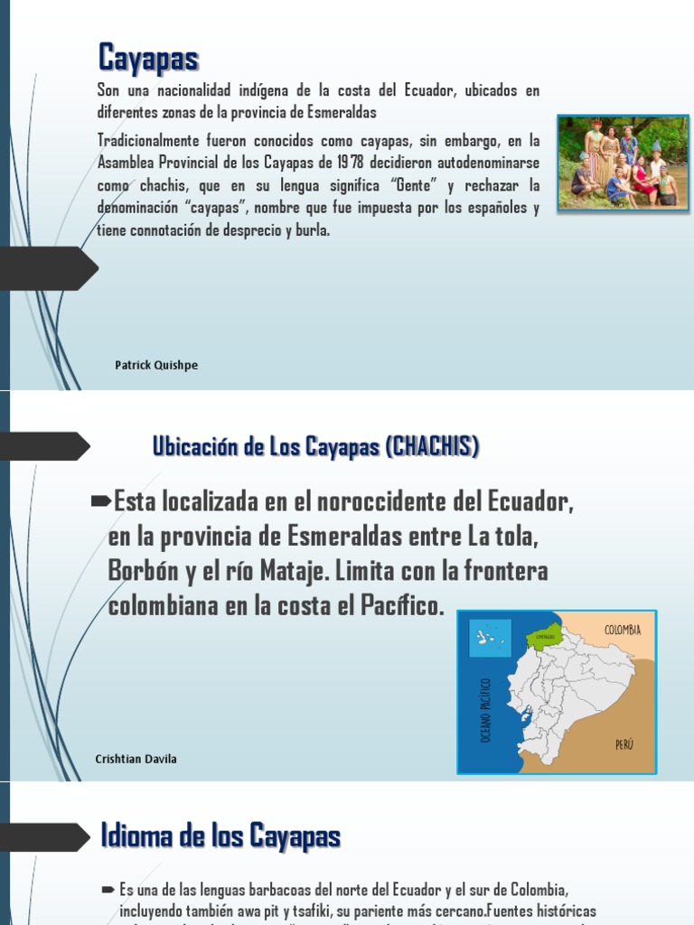 Cayapas Y Afro Ecuatorianos | PDF