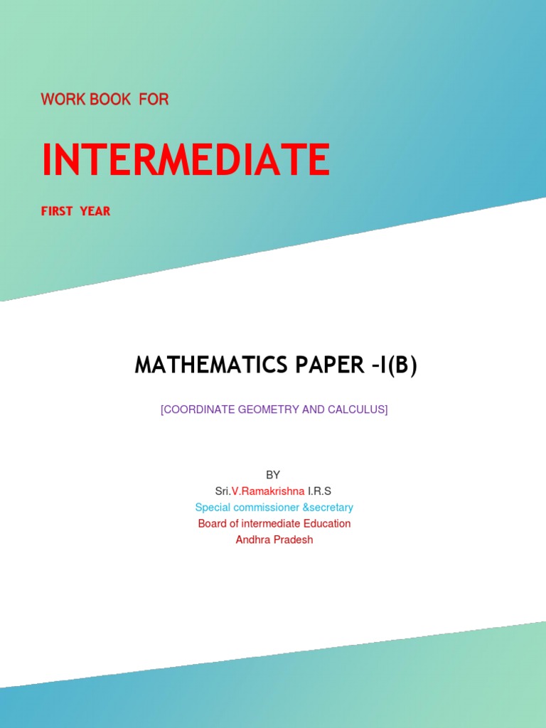 First Year Maths-Ib Work Book | PDF | Triangle | Cartesian Coordinate ...