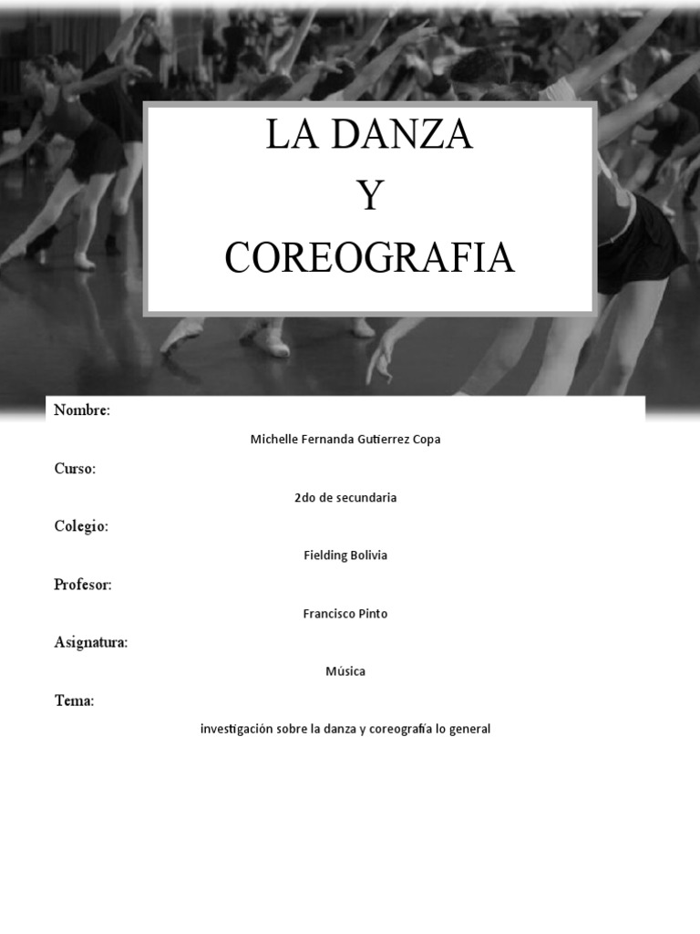 Introducción a la Danza y Coreografía | PDF | Bailes | Ballet