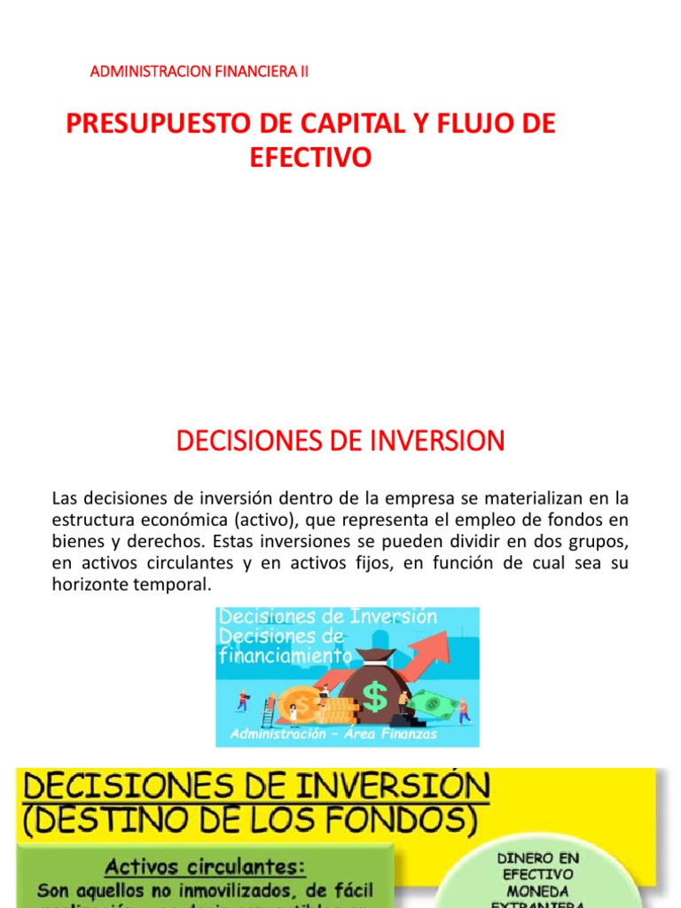 Presupuesto de Capital y Flujo de Efectivo | PDF | Presupuesto | Business