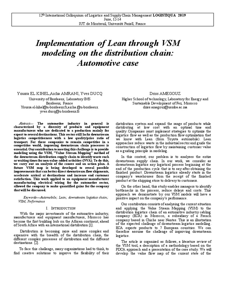 6 - Implementation of Lean Through VSM | PDF | Lean Manufacturing ...