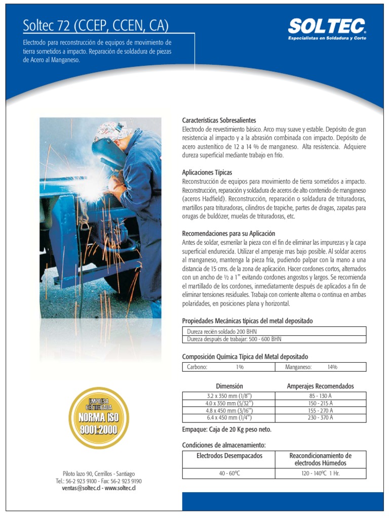 Soltec 72 | PDF | Soldadura | Construcción