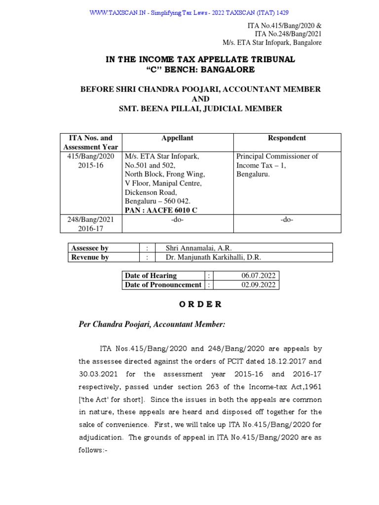 ETA Star Infopark - Watermark | PDF | Taxes | Capital Gains Tax