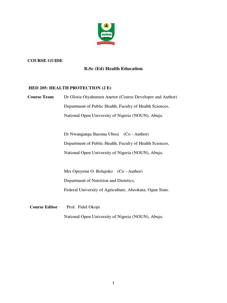 HED205 | PDF | Health Education | Behavior