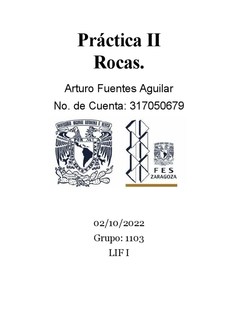 Identificación de Rocas: Práctica Geológica | PDF | Roca (geología) | Roca ígnea