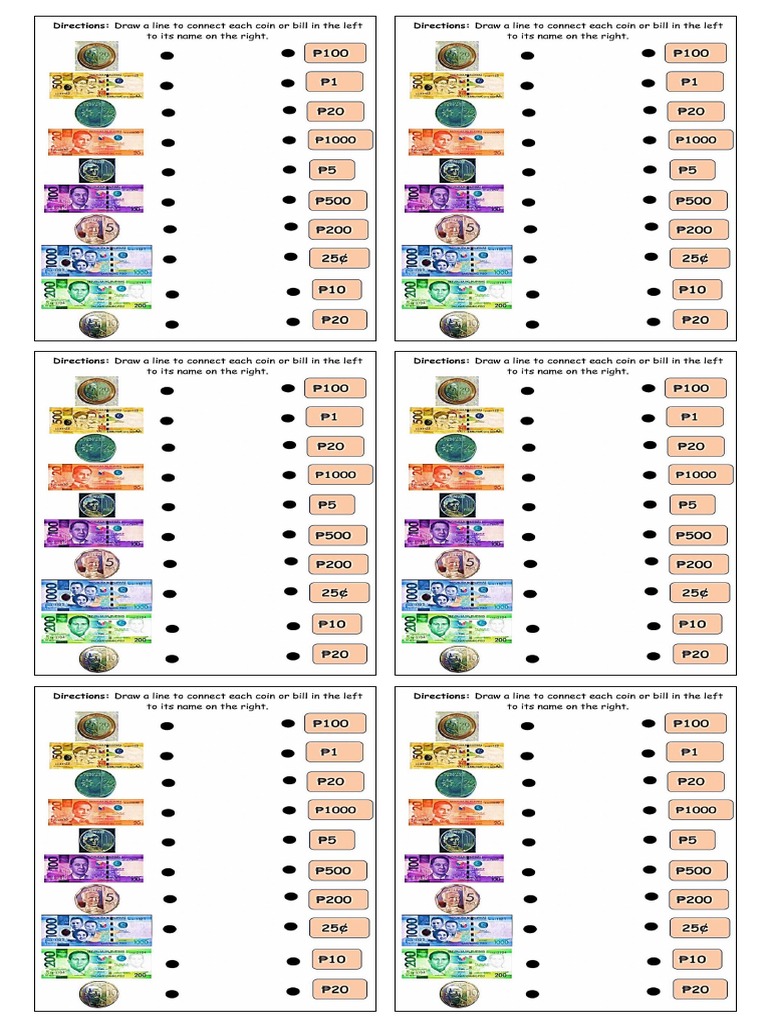 Math-Money Worksheet | PDF