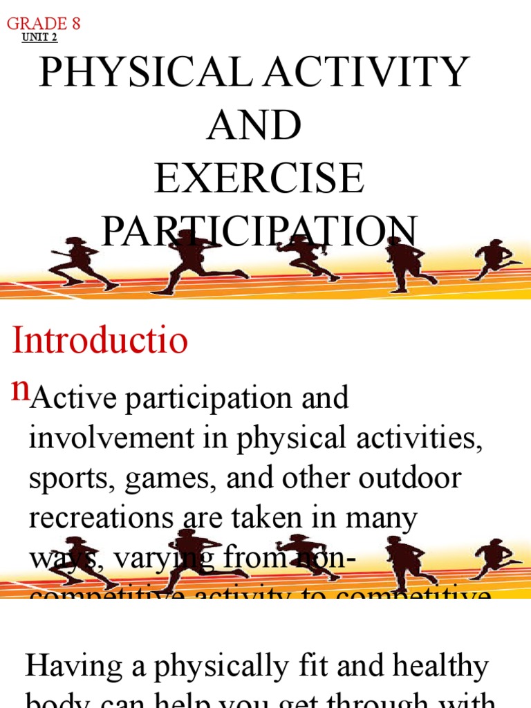 Physical Activity and Exercise Participation | PDF | Cognition ...