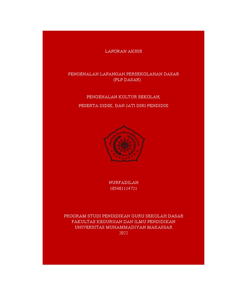 Laporan PLP Dasar Nurfadilah | PDF