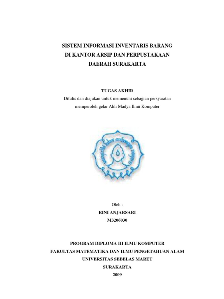 Sistem Informasi Inventaris Barang | PDF