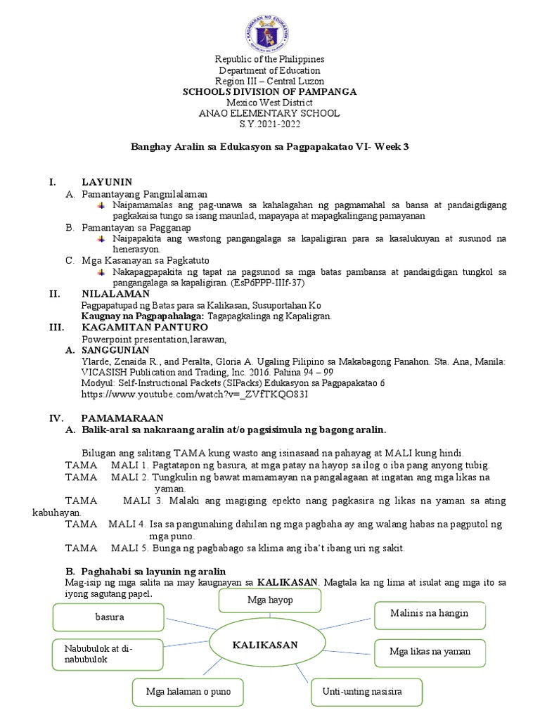 COT2 EsP2021 2022 | PDF