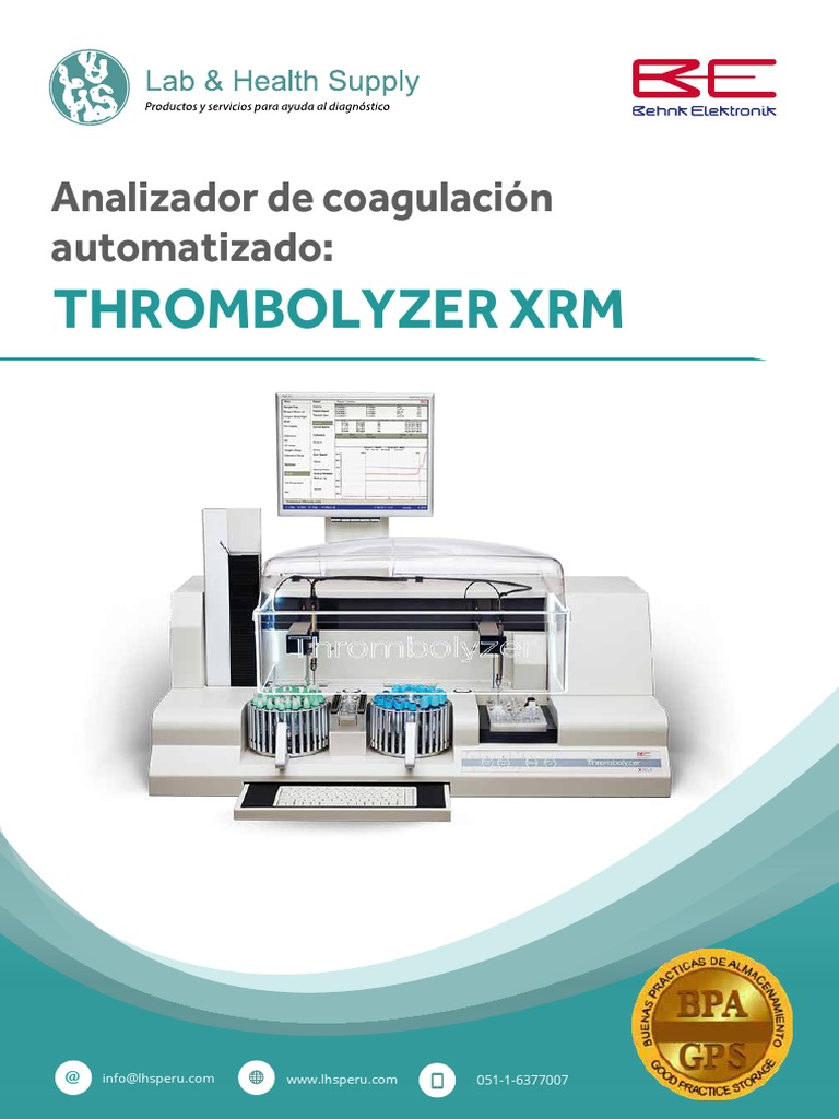 Behnk Elektronik - Thrombolyzer XRM | PDF