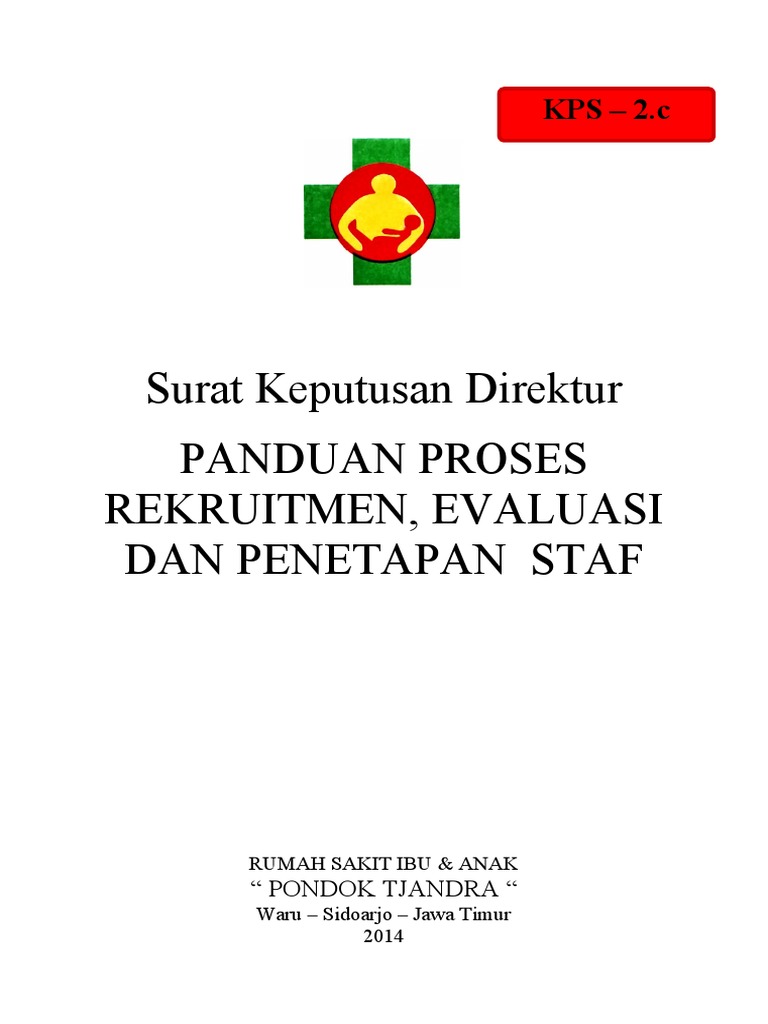 2 - 101 SK Panduan Proses Rekruitmen Evaluasi Dan Penetapan Staf | PDF