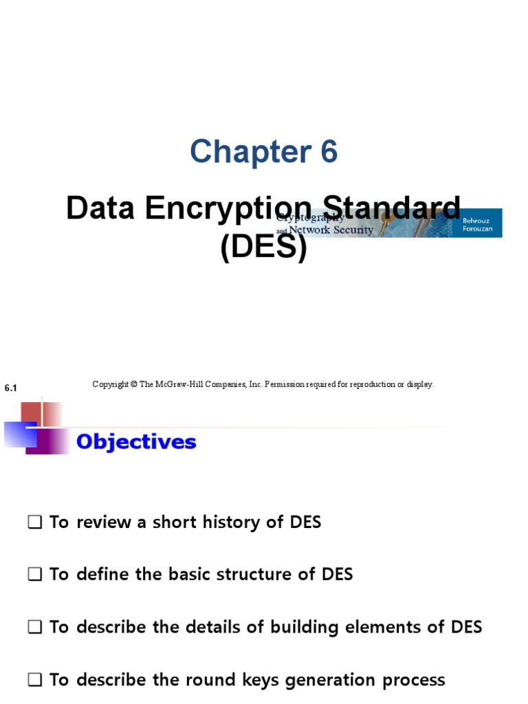 Data Encryption Standard (DES) | PDF | Cryptography | Key (Cryptography)