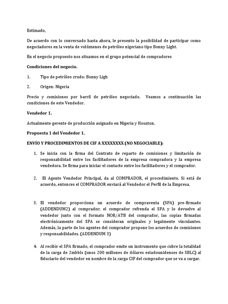 Procd - Priccommis Español | PDF