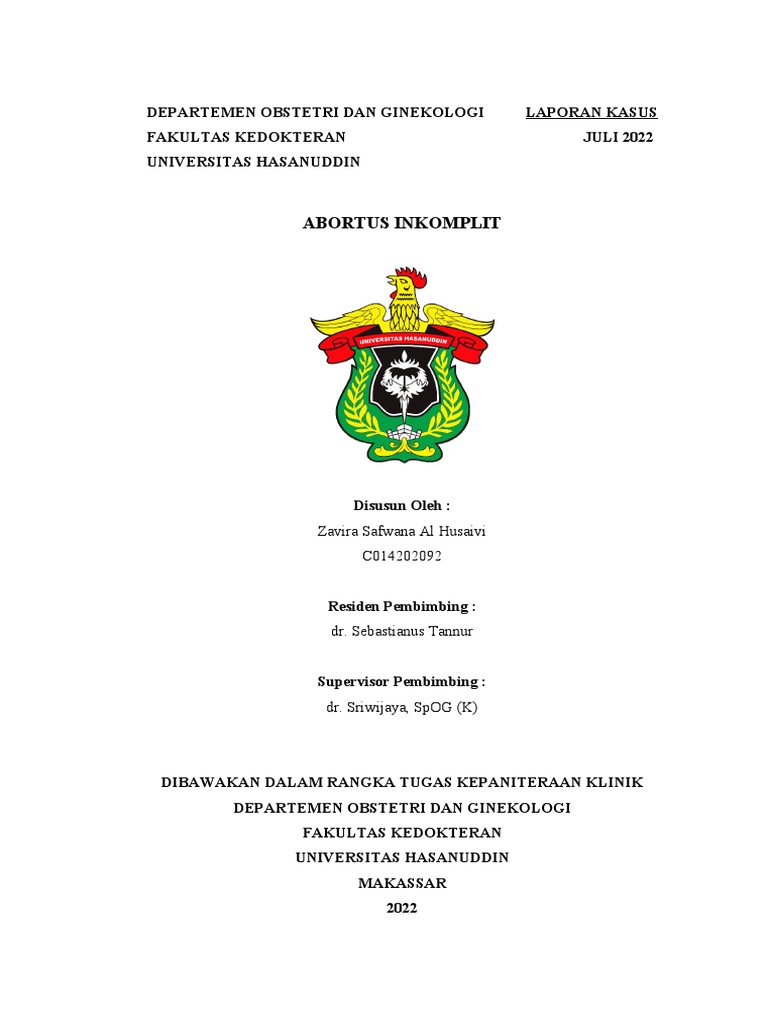 Abortus Inkomplit | PDF