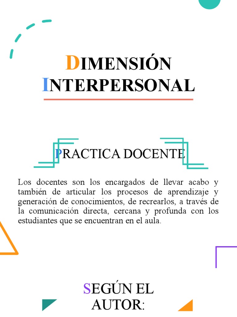 Dimensión Interpersonal | PDF