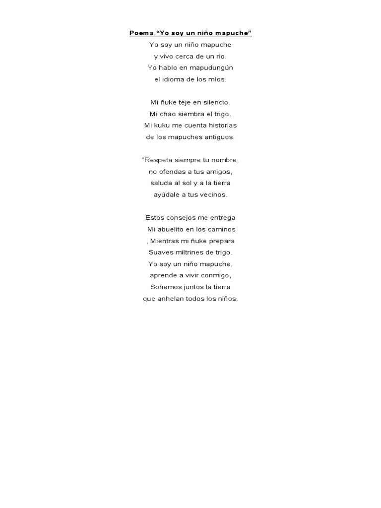 Poema Mapuche | PDF