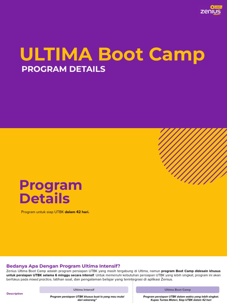 Ultima Boot Camp - Program Details | PDF