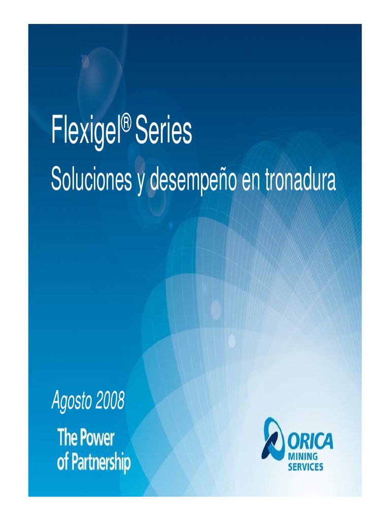 Producto Serie Flexigel - Orica Mining Services | PDF