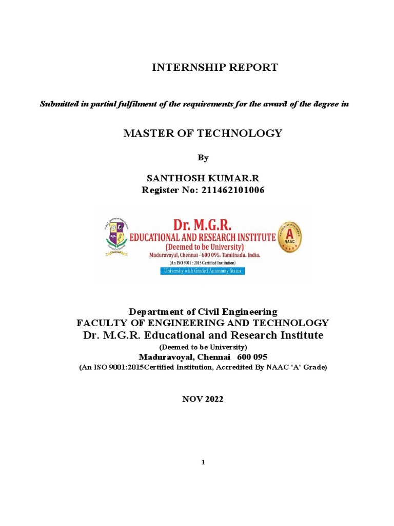 Final Report Internship 26 | PDF | Wall | Tile