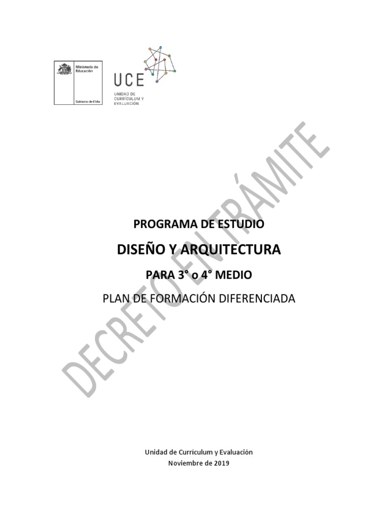 PR - Dis Arq 3° 4° | PDF | Evaluación | Plan de estudios