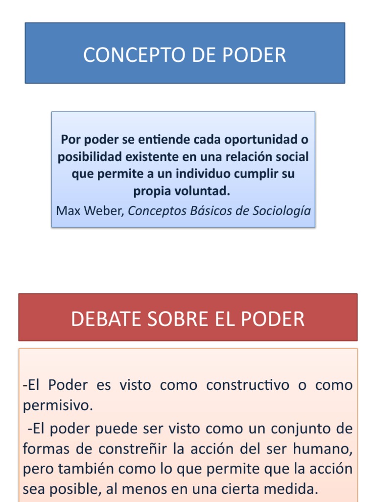Concepto de Poder | PDF | Poder (social y político) | Sociedad
