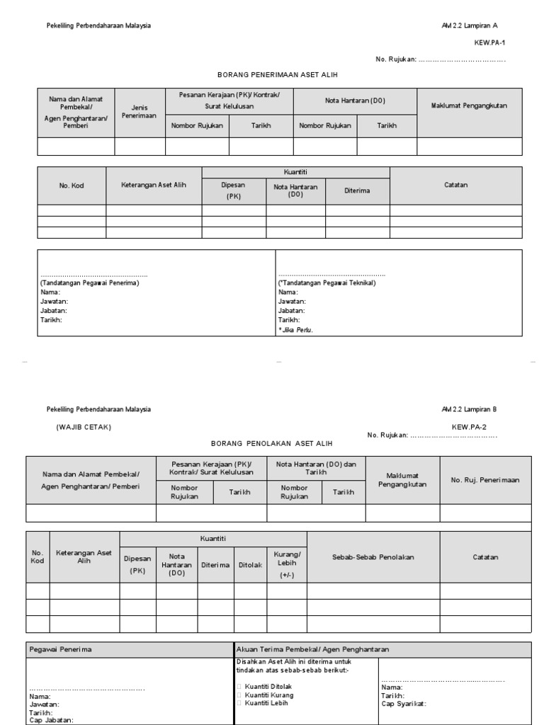 Kew - Pa-3 (Harta Modal) | PDF