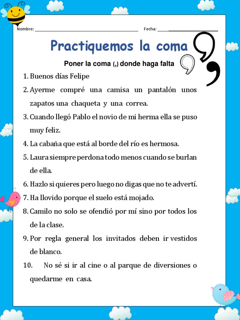 1 Practiquemos La Coma | PDF