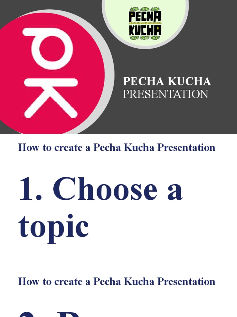 Pecha Kucha Presentation Guide | PDF