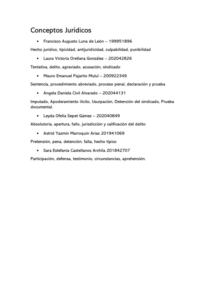 Conceptos Juridicos | PDF