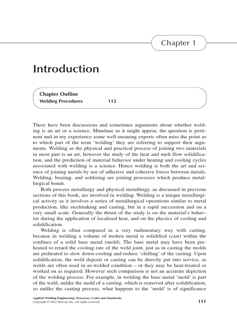 Chapter 1 Introduction - 2012 - Applied Welding Engineering | PDF ...