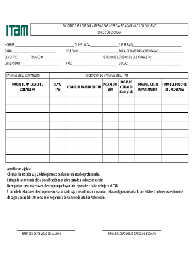 Formato de Revalidaciones | PDF