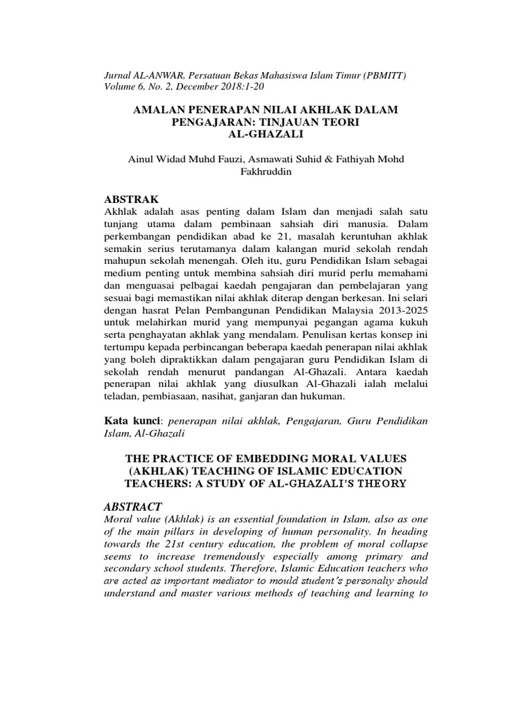 1-Amalan-Penerapan Ainul-Vidad - UPM | PDF