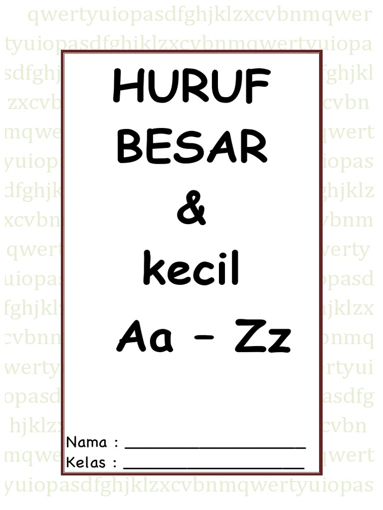 Mengenal Huruf Besar dan Kecil | PDF