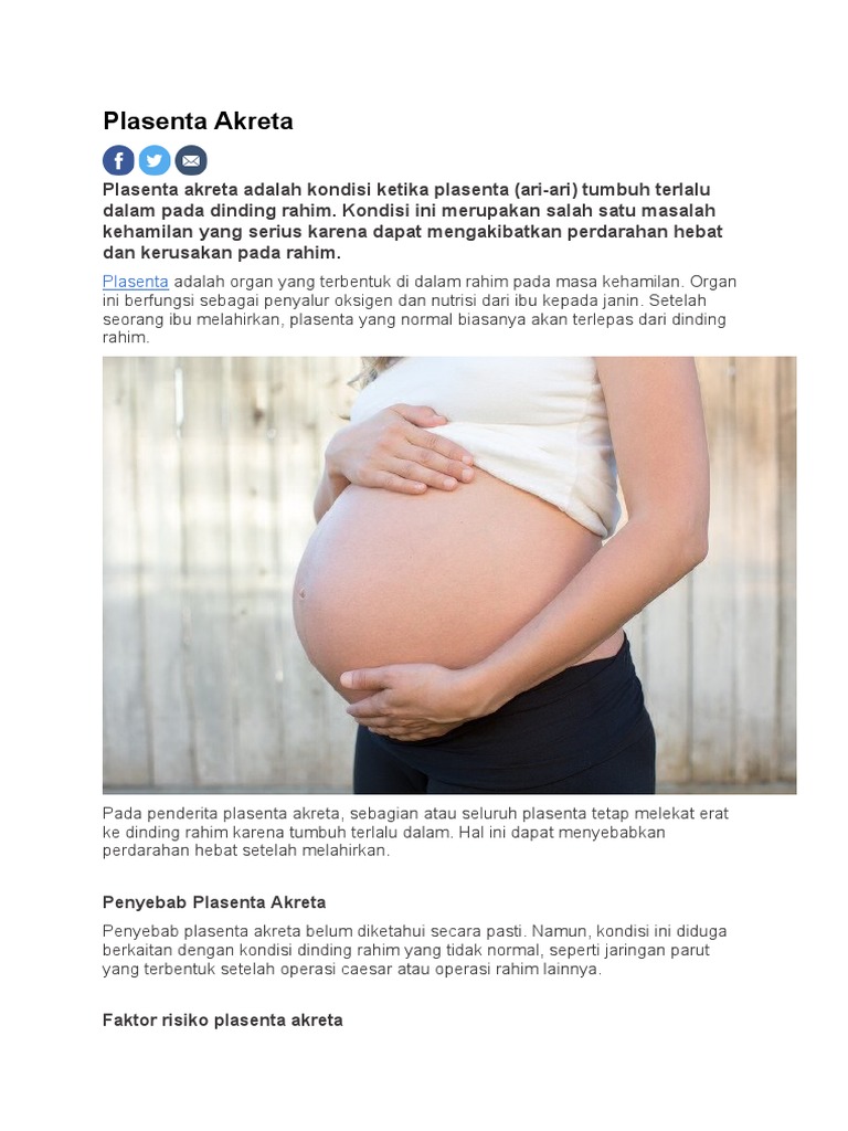 Plasenta Akreta | PDF