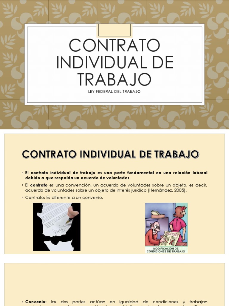 Contrato Individual de Trabajo | PDF | Salario | Ley común