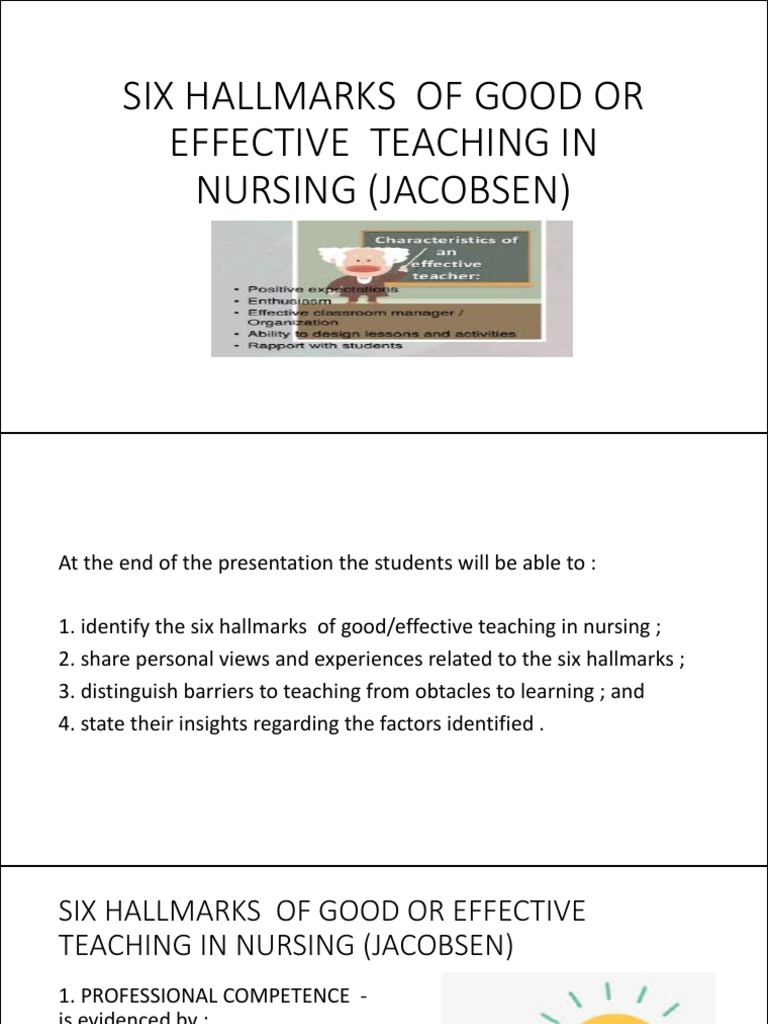 Six Hallmarks | PDF | Teaching Method | Nursing