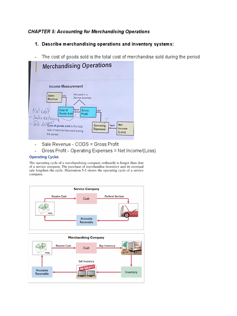 Merchandising Operations Accounting Guide | PDF | Cost Of Goods Sold ...